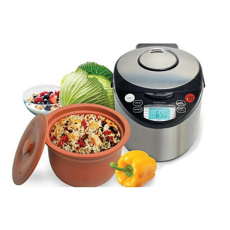 VitaClay Smart Organic Multi Cooker - 6 Cup & 3.2-Quart Pot With