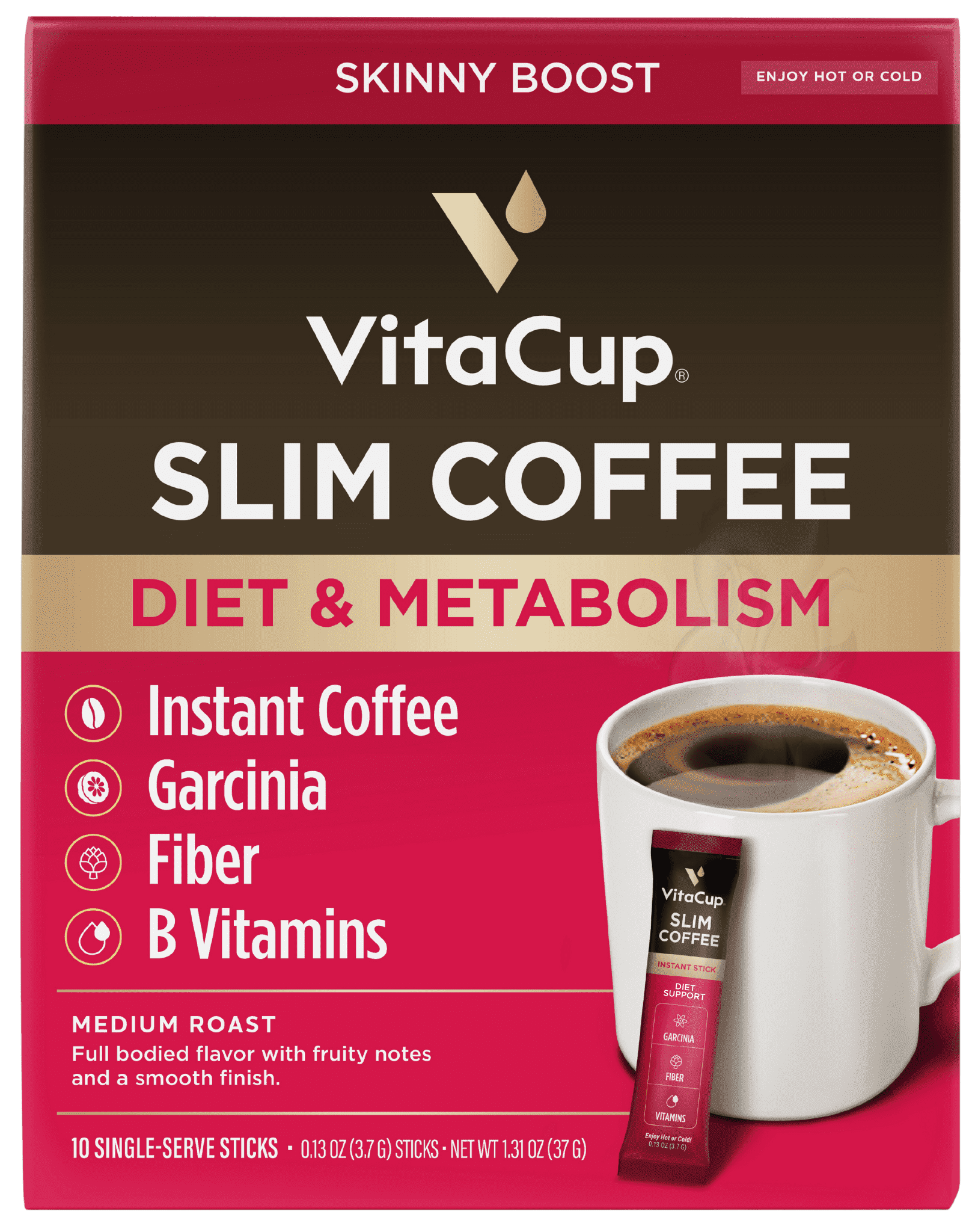 VitaCup Slim Coffee 10ct | Coffee grounds for cafe - Walmart Business ...
