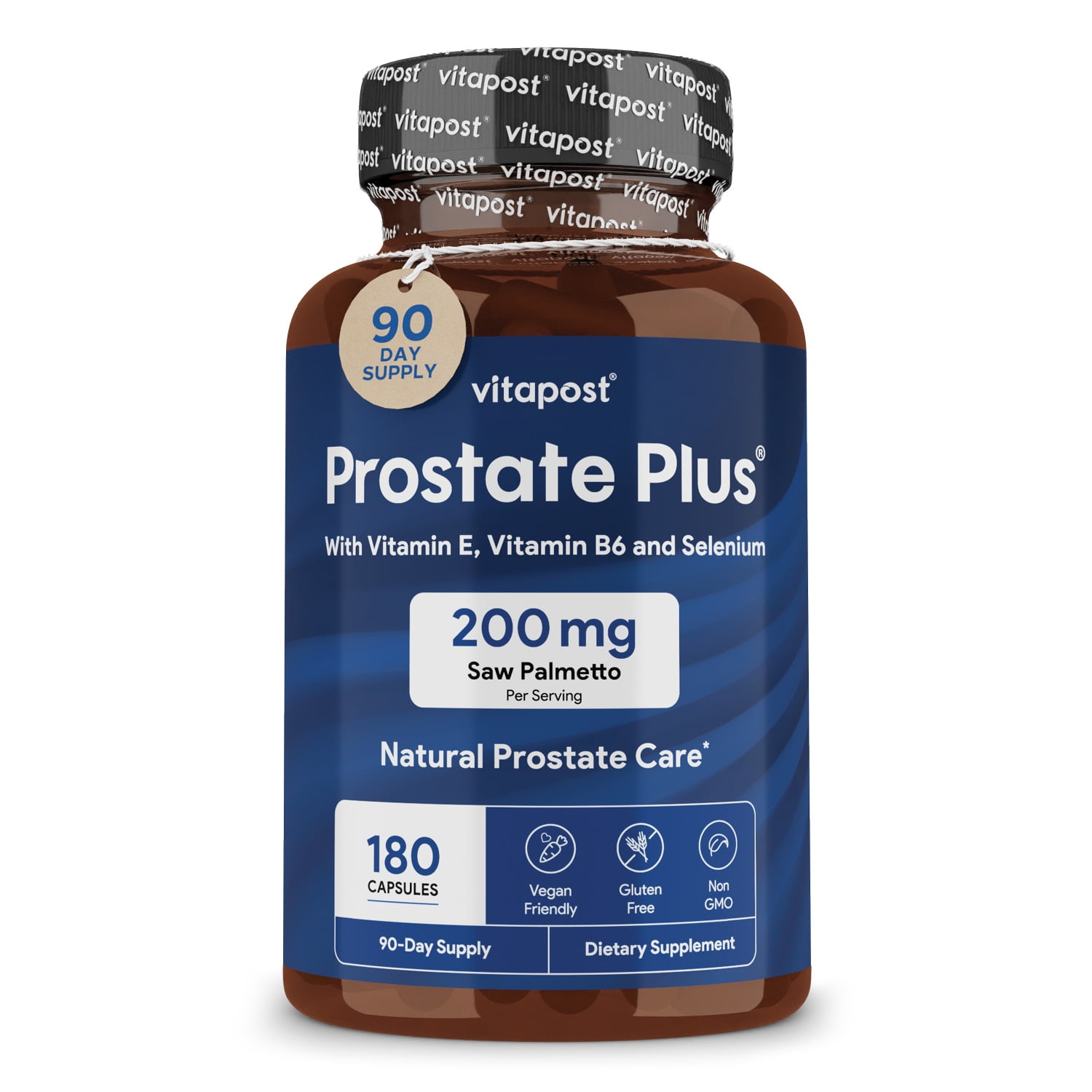 VitaPost Prostate Plus Supplement with Zinc, Saw Palmetto, Pygeum - 60 ...