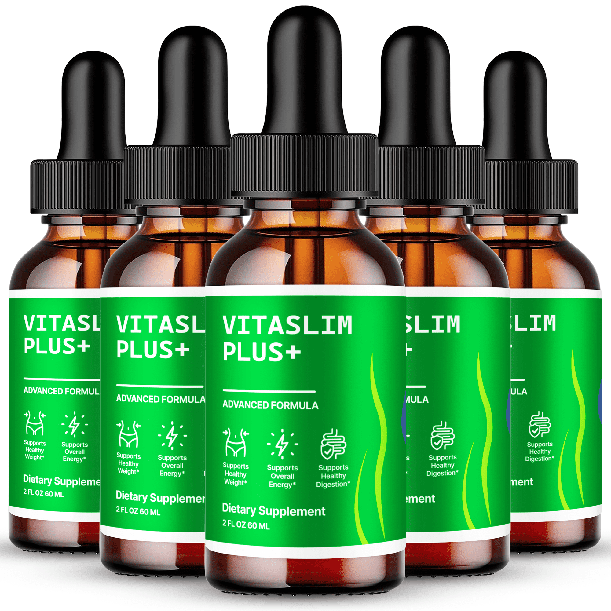 VitaSlim Plus Drops, Official VitaSlim+ Supplement Droppers - Maximum Strength, All Natural Keto ...