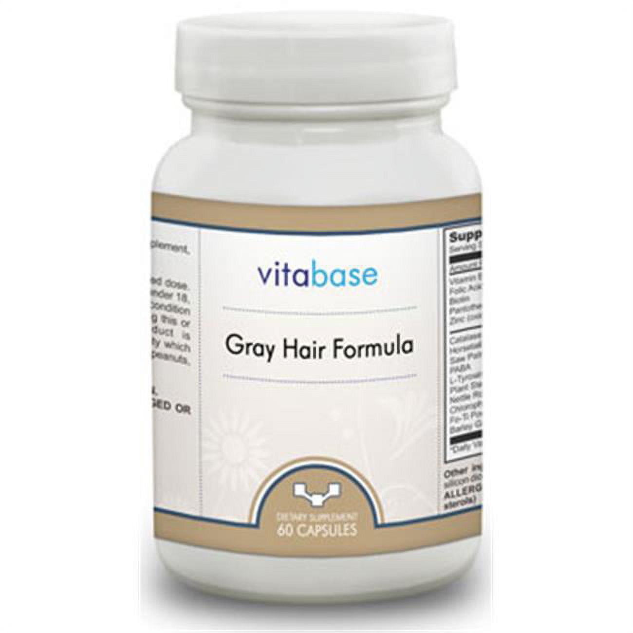Vitabase SV13898 Gray Hair Formula, 60 Capsules - Walmart.com