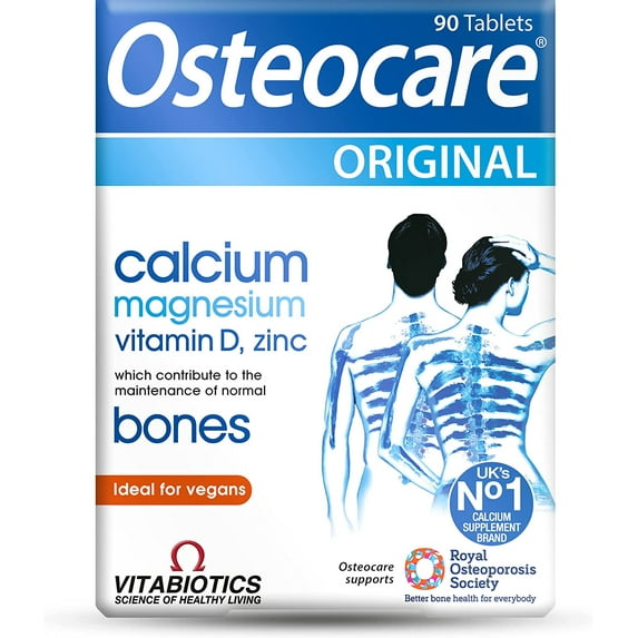 Vitabiotics Osteocare Original Bone Health Formula 90 Tablets Calcium ...