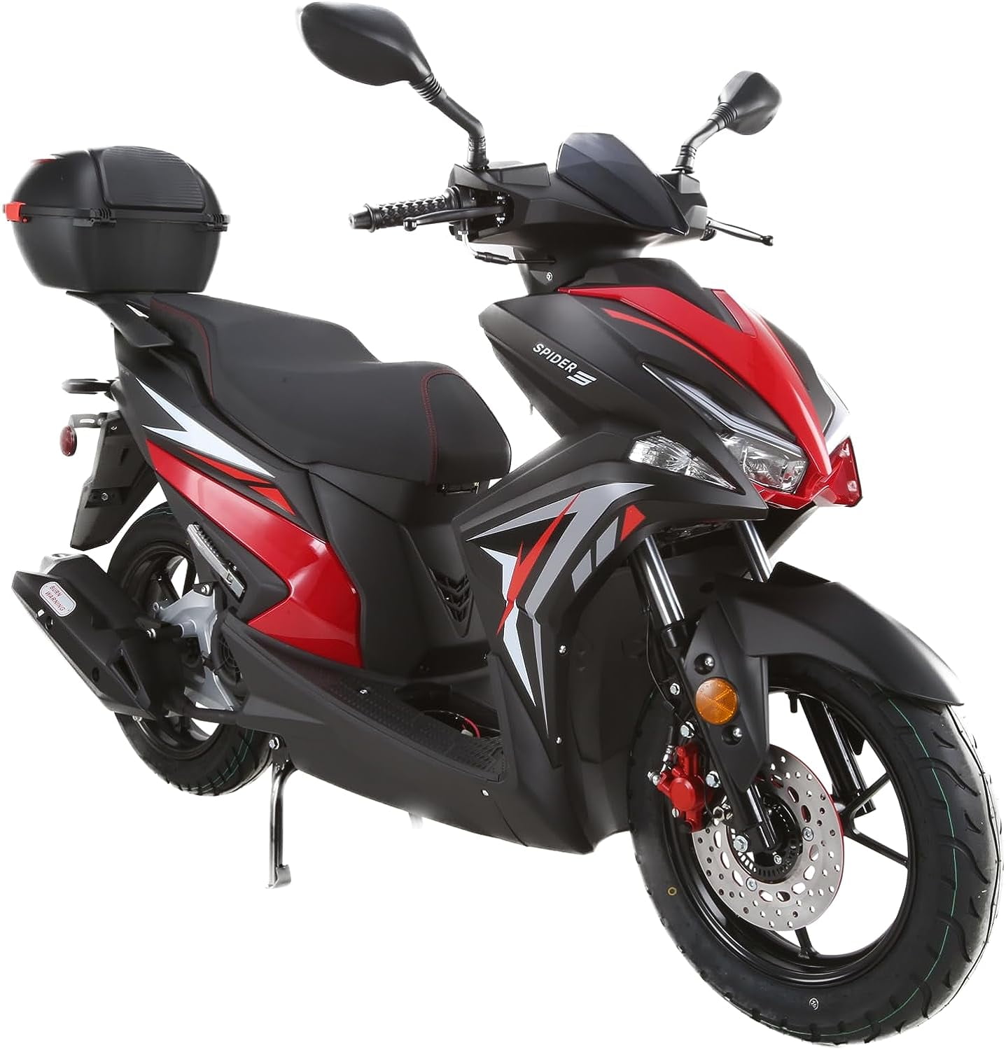Vitacci Spider 200 EFI Gas Powered Moped Scooter for Adults - Black ...