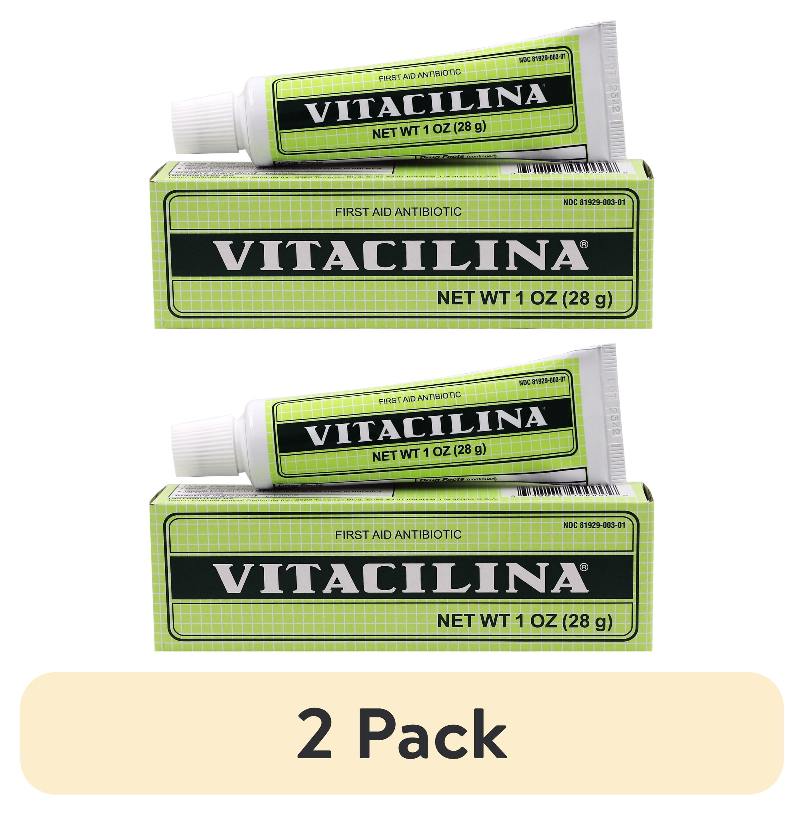 (2 pack) Vitacilina First Aid Skin Antibiotic Ointment to Help Treat ...
