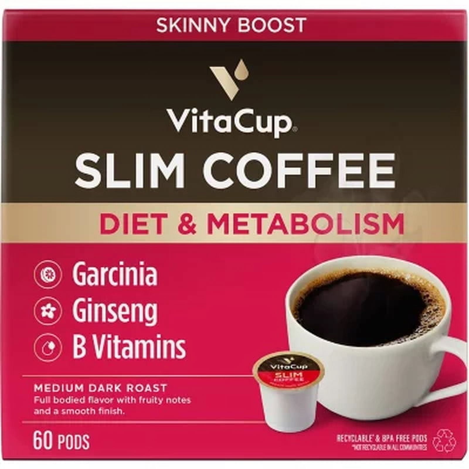 Vitacup Medium-Dark Roast Single Serve Coffee Cups, Slim Blend (60 Ct ...
