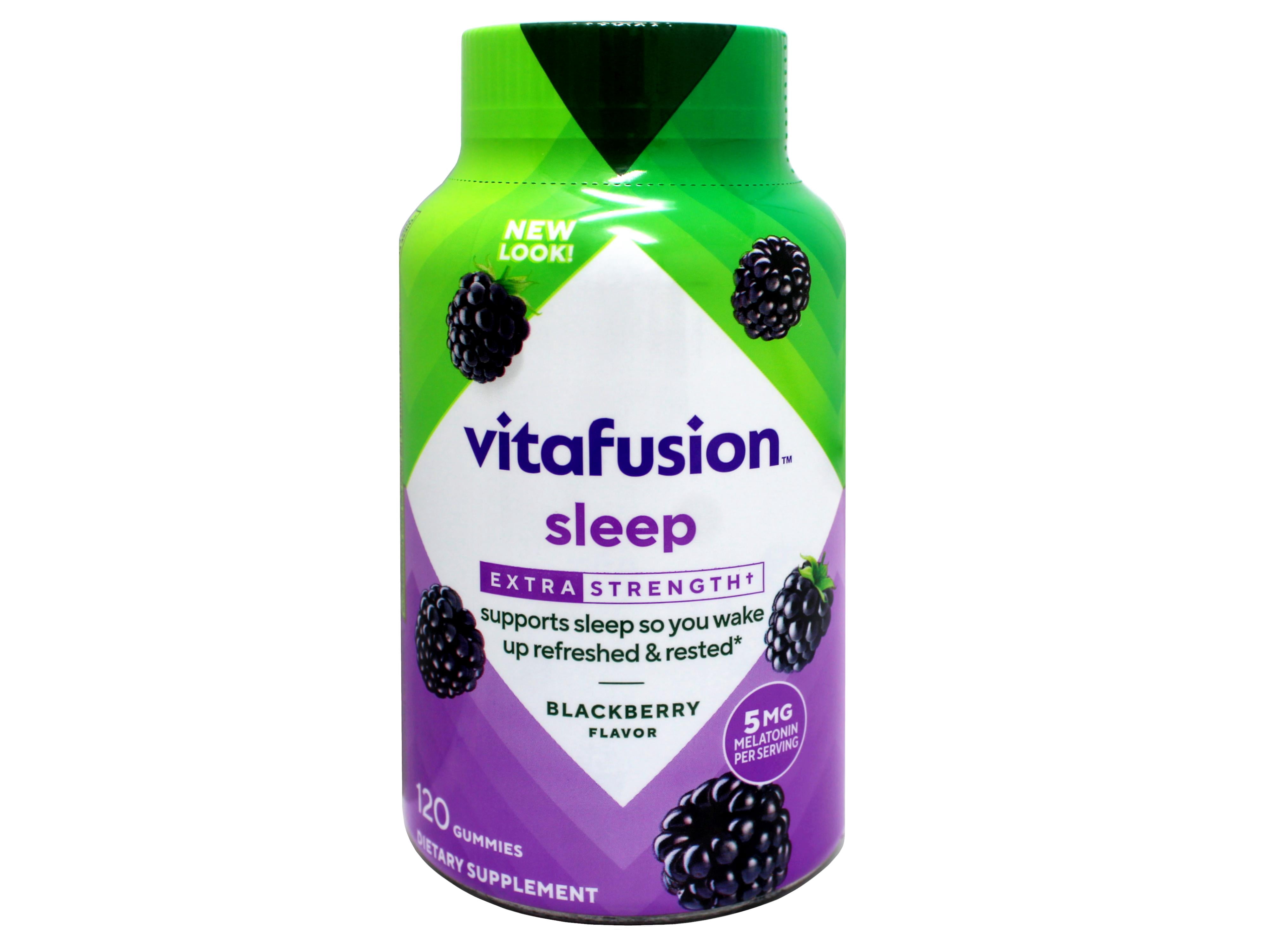 Vitafusion Extra Strength Melatonin Gummy Vitamins, Sleep Supplements ...