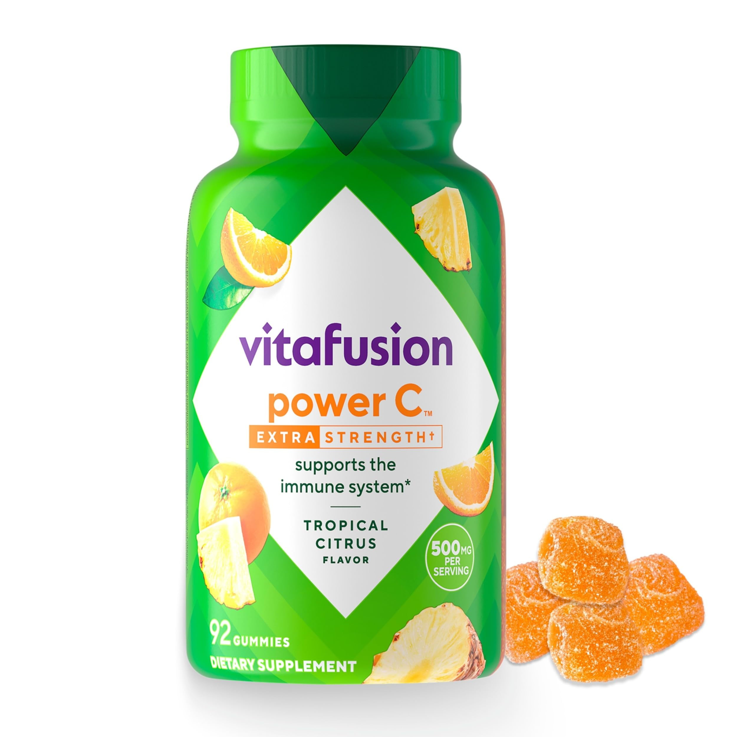 Vitafusion Extra Strength Power C Gummy Vitamins, Tropical Citrus ...