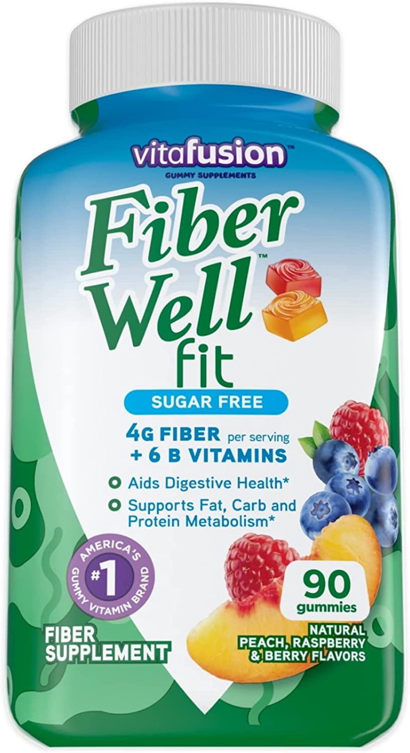 Vitafusion Fiber Well Fit Gummies Supplement, 90 Count (Packaging May ...