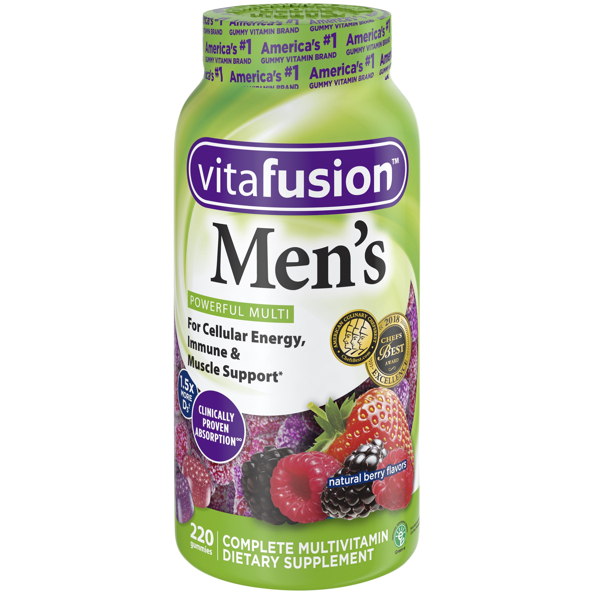 Vitafusion Men’s Daily Multi Gummy Vitamins, 220ct - Walmart.com