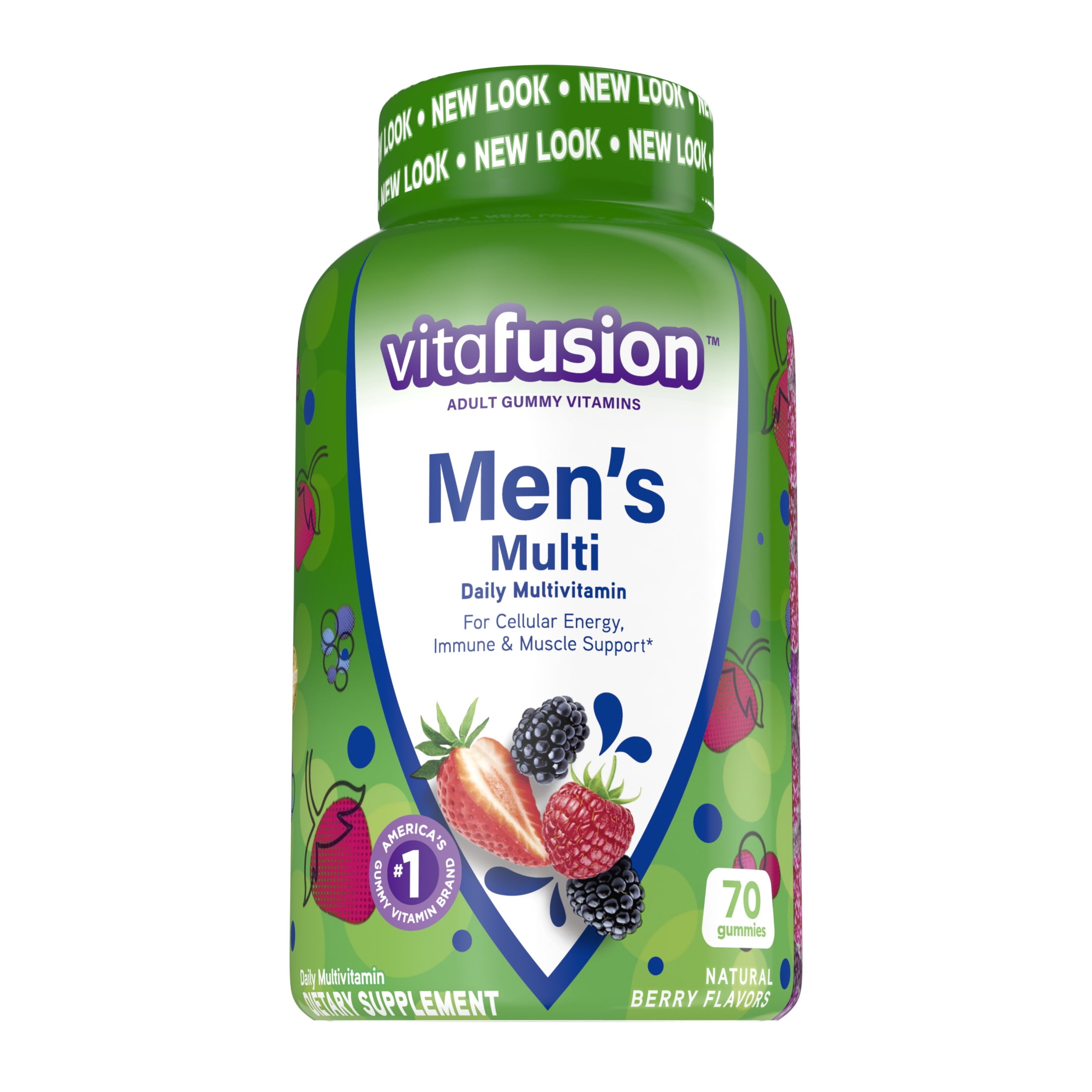 Vitafusion Men's Daily Multivitamin Gummy, 70ct - Walmart.com