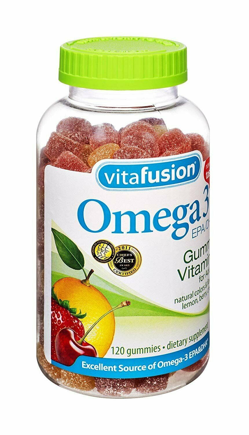 Vitafusion Omega 3 EPA/DHA Gummy Vitamins for Adults Dietary Supplement ...