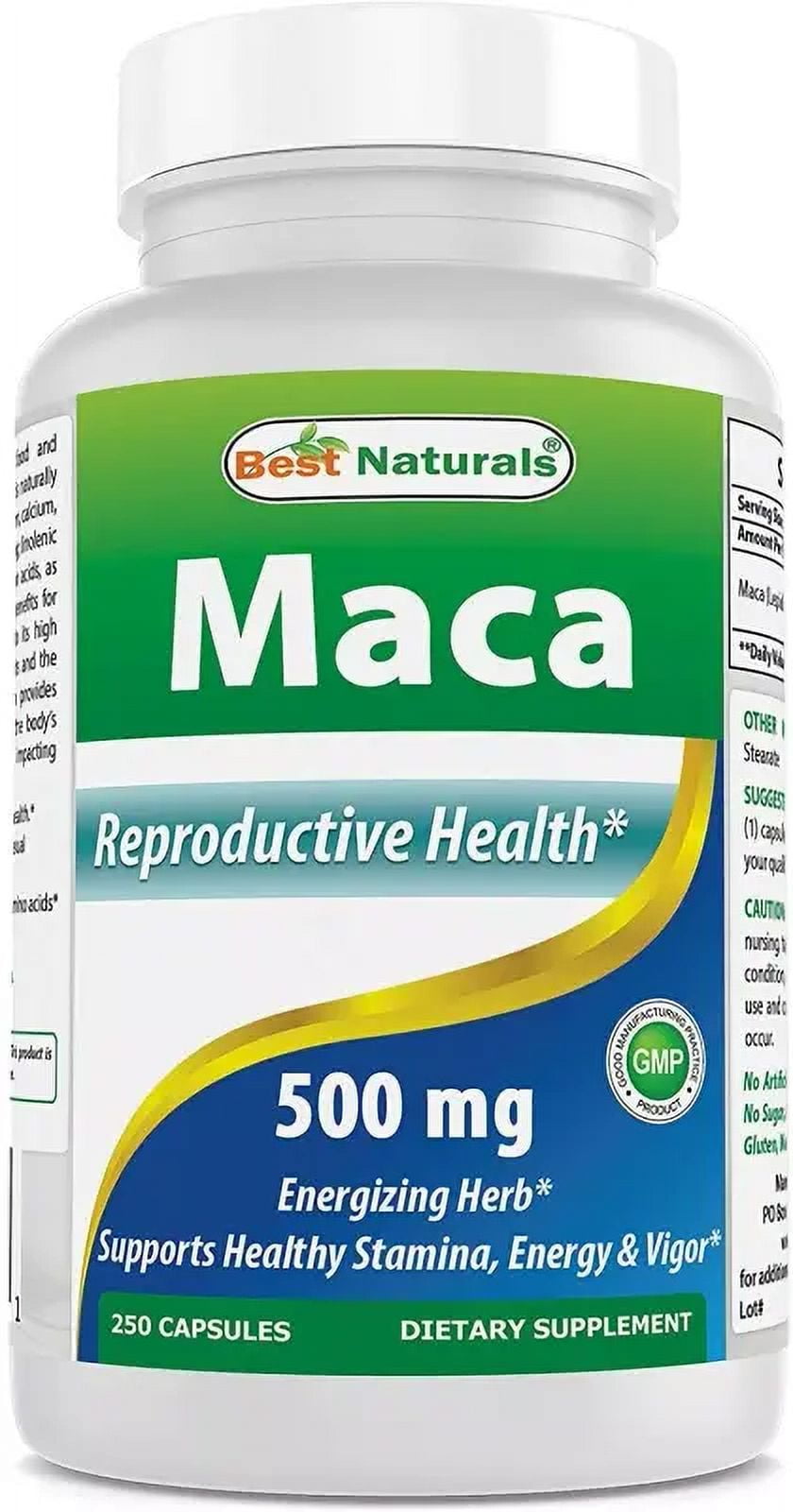 Vitagen Best Naturals Maca Root 500 mg for men 250 Capsules - Walmart.com