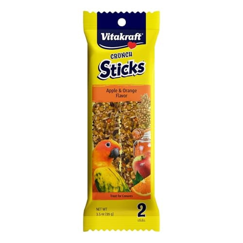 Vitakraft Crunch Sticks Golden Honey Flavor Bird Treat for Cockatiels ...