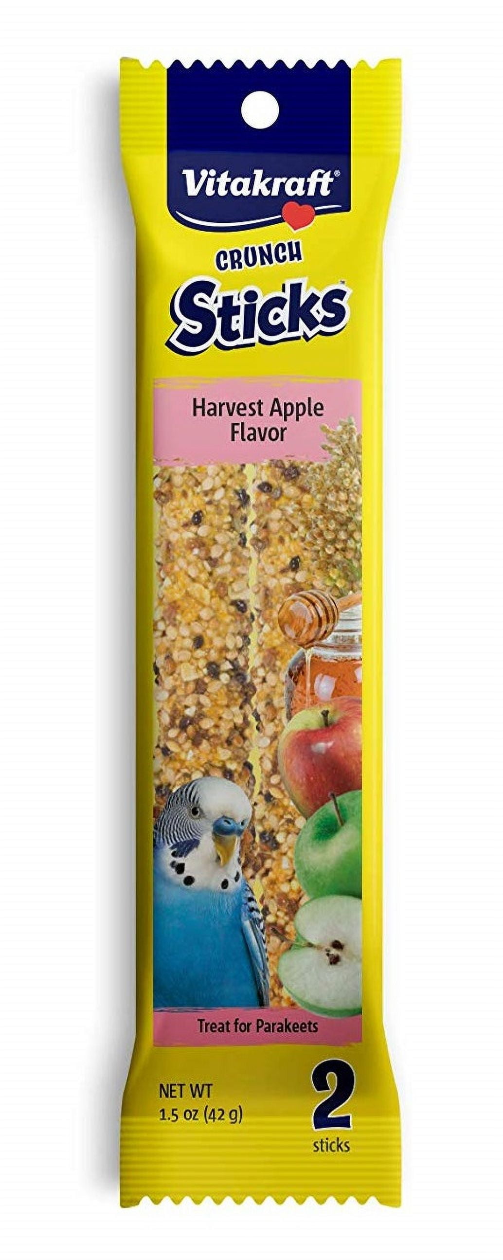 Vitakraft Crunch Sticks Harvest Apple Parakeet Treats - Walmart.com