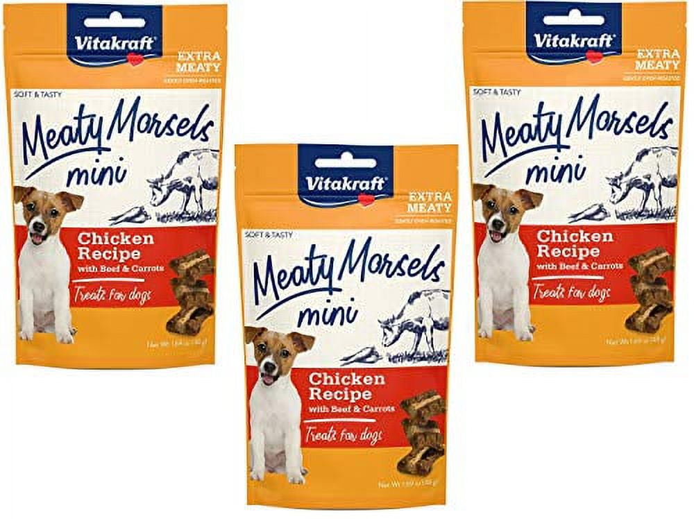 TopDawg 39199 1.69 oz Beef & Carrot Meaty Morsels Mini Dog Treat - Walmart.com