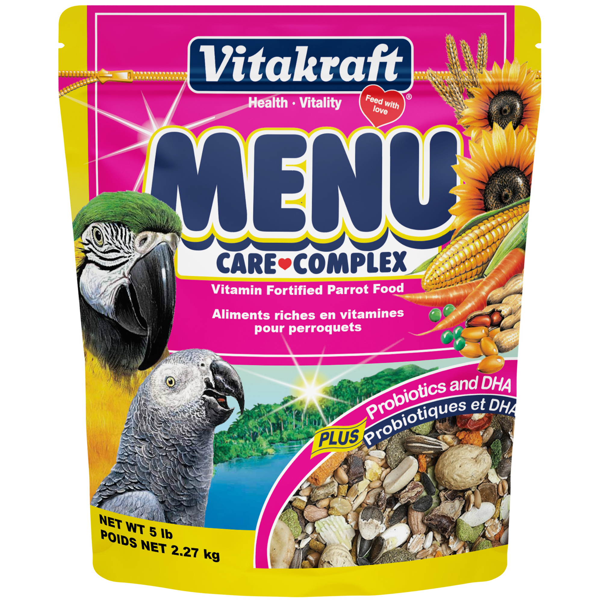 Wild Harvest Parrot Advanced Nutrition Diet Dry Bird Food, 8 lbs ...