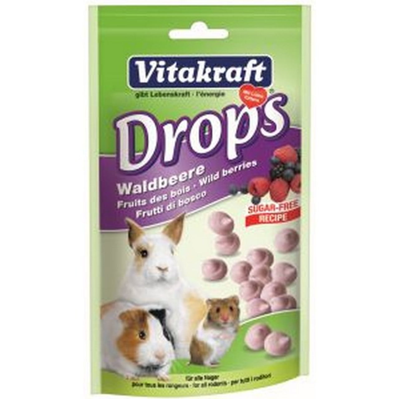 Vitakraft Multi Species Wild Berry Drops Small Animal Treats Case of 9 ...