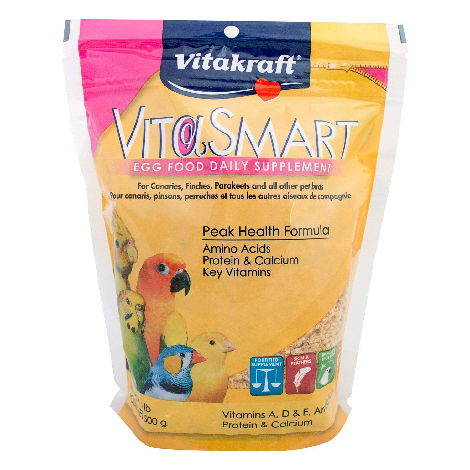 Vitakraft VitaSmart Egg TWE5 Food for Birds - Daily Supplement for Parrots, Parakeets ...