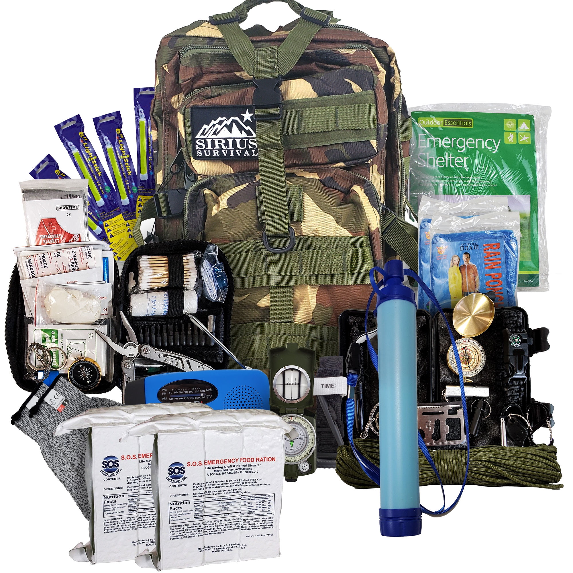 Vital 72 Hour Emergency Survival Kit for Family - Be Prepared for ...