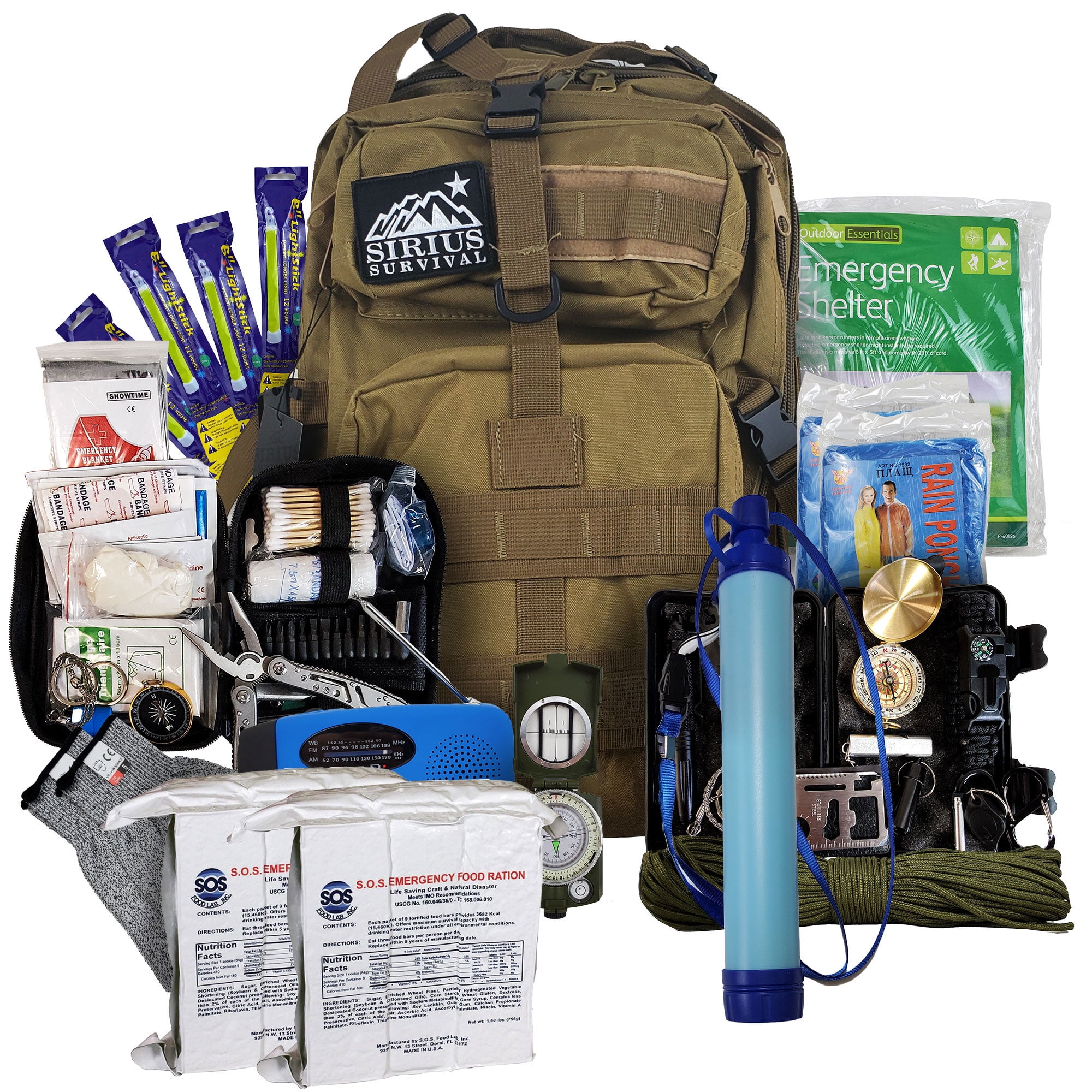 Vital 72 Hour Emergency Survival Kit for Family - Be Prepared for ...