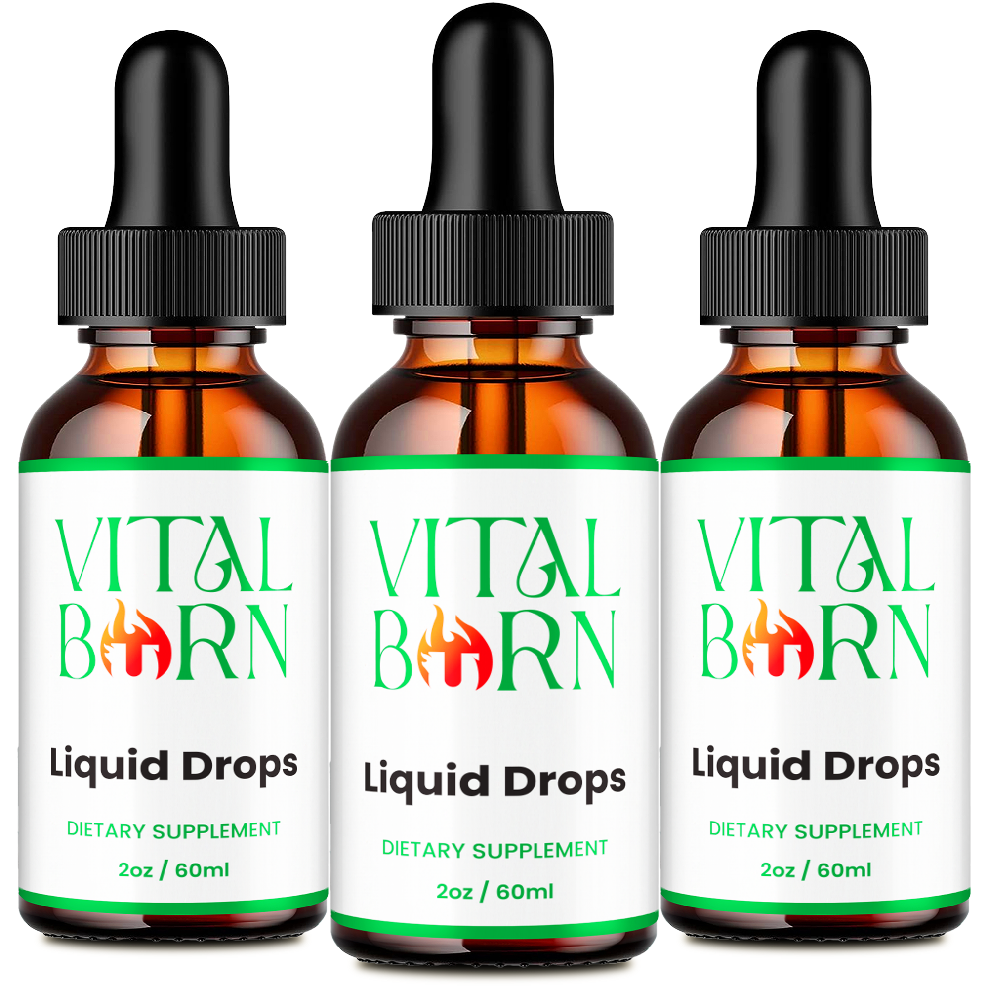 Vital Burn Liquid Drops, All-Natural Vital Burn Dropper to Maintain ...