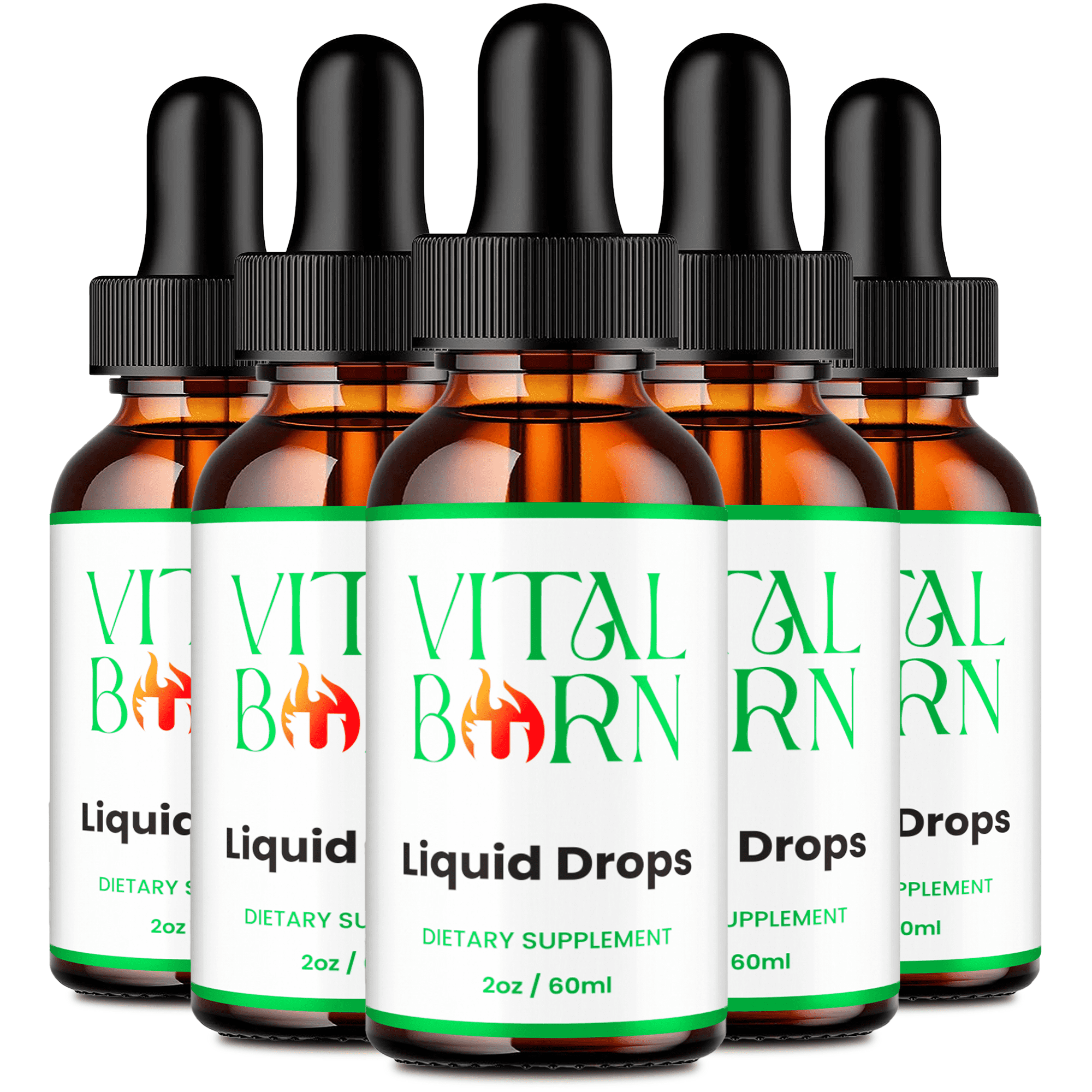 Vital Burn Liquid Drops, All-Natural Vital Burn Dropper to Maintain ...