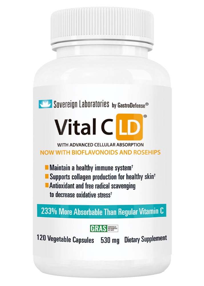 Vital C-LD® Liposomal Vitamin C 520mg Capsules 120-count for Increased ...