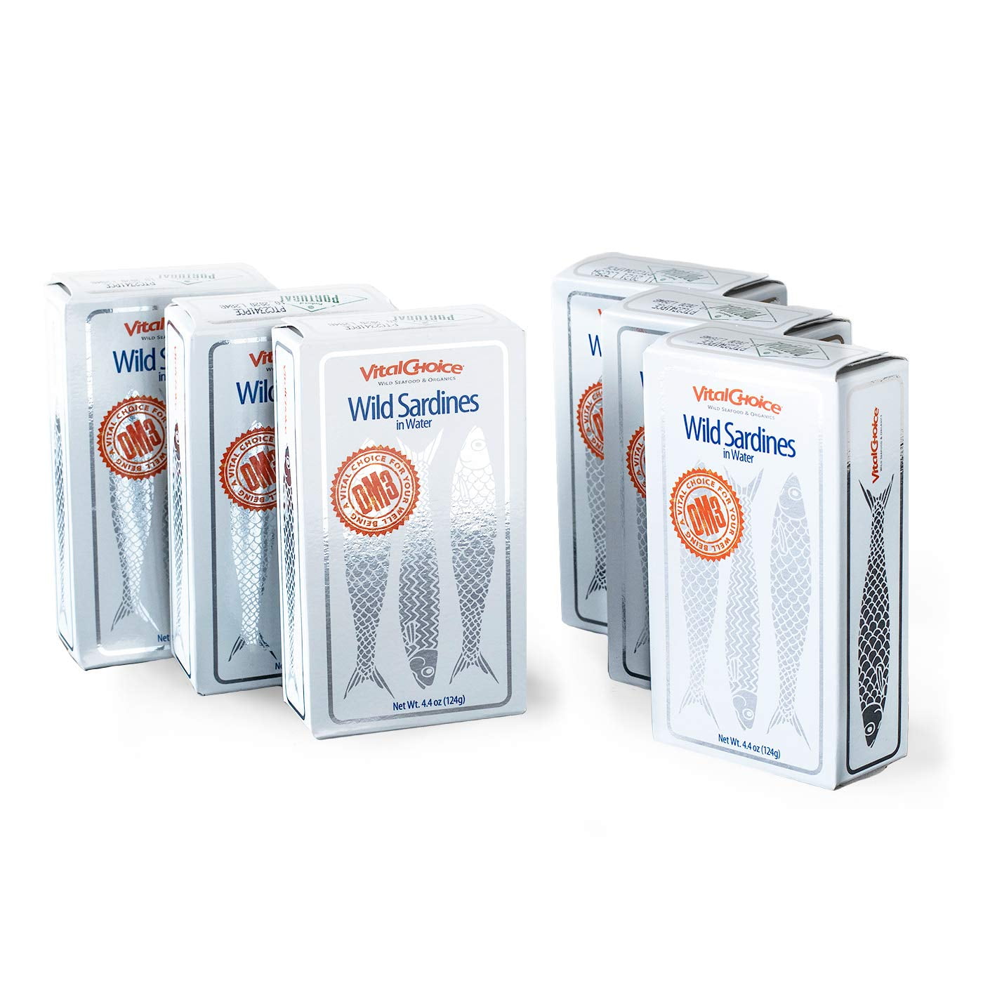 Vital Choice Msc Wild Caught Sardines in Water No Salt, Edible Skin ...