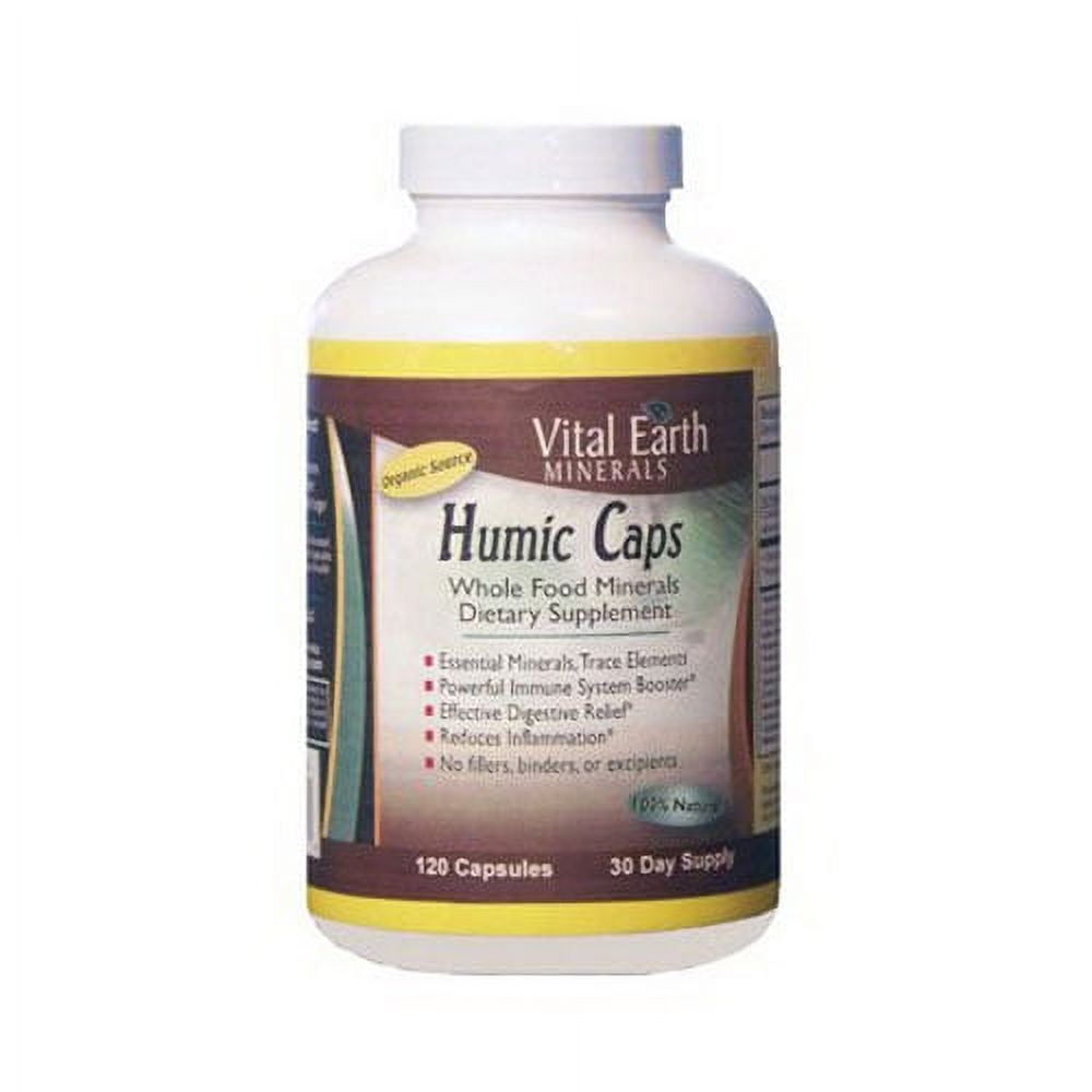 Vital Earth Minerals Humic Caps, Dietary Supplement - 120 Ea - Walmart.com