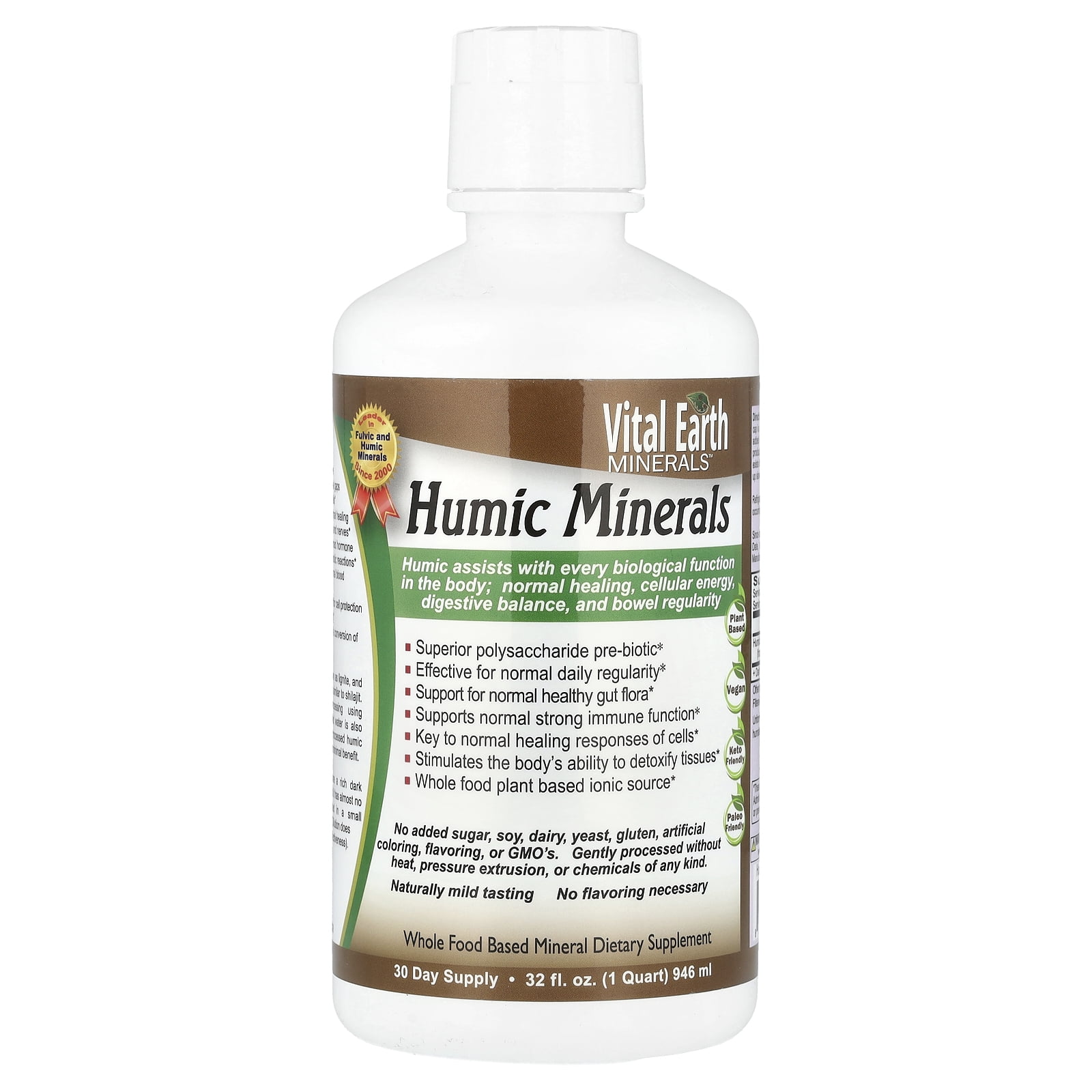 Humic Minerals, 32 fl oz (946 ml), Vital Earth Minerals - Walmart.com