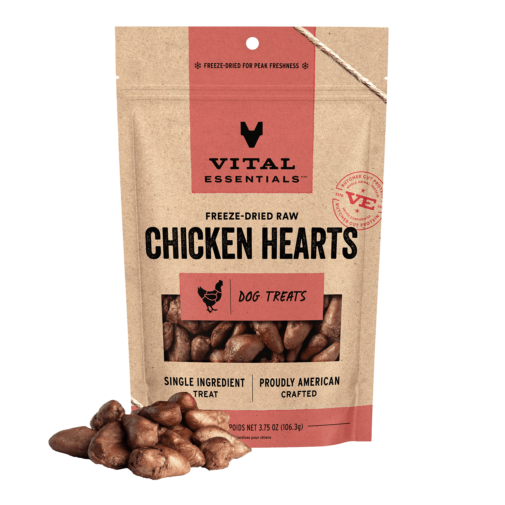 Vital Essentials Chicken Hearts | Dog chews for vet clinics - Walmart ...