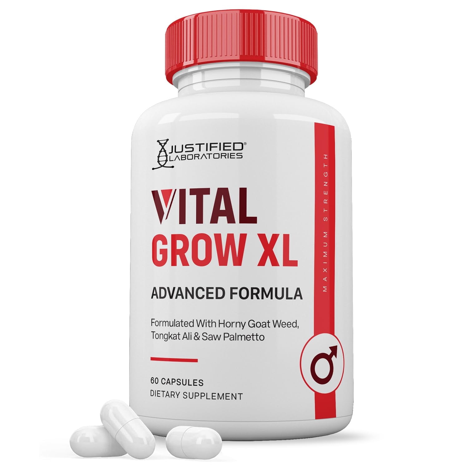 Vital Grow XL Pills 1484MG Advanced Formula Proprietary Blend for Men's ...