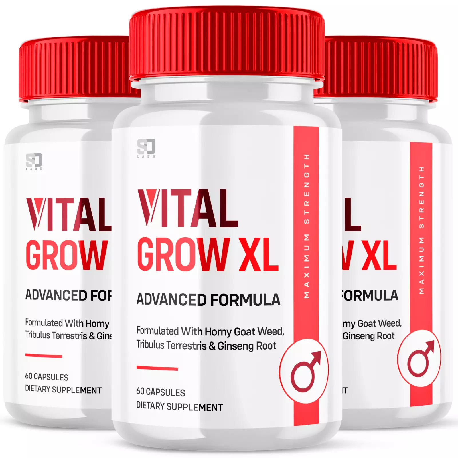 Vital Grow XL for Men Advanced Formula Vitamin Supplement 180 Capsules ...