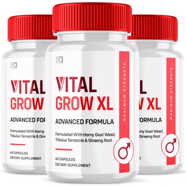 Vital Grow XL for Men Advanced Formula Vitamin Supplement 180 Capsules ...