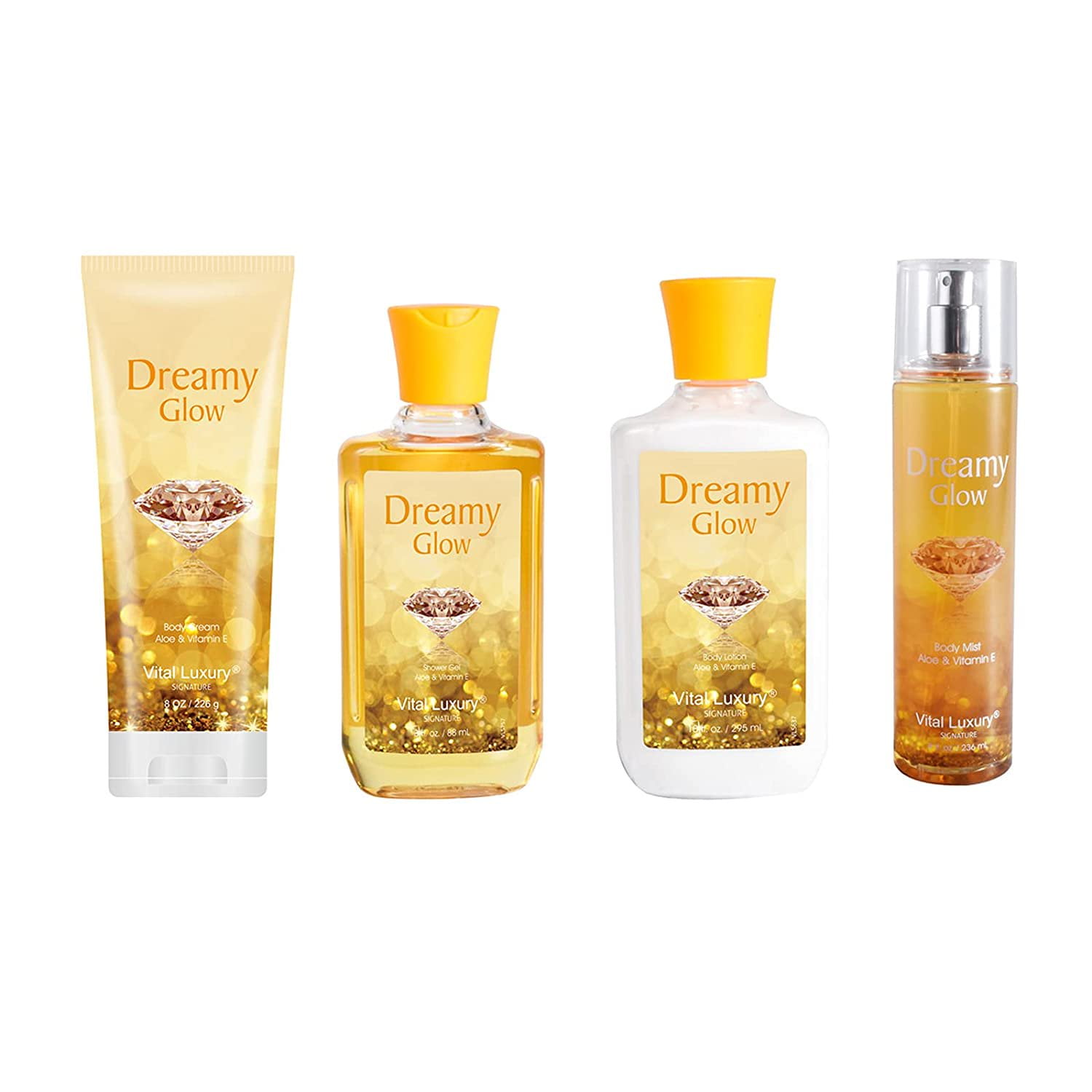 Vital Luxury Bath & Body Kit, Refreshing Skincare Gift Home Spa Set ...