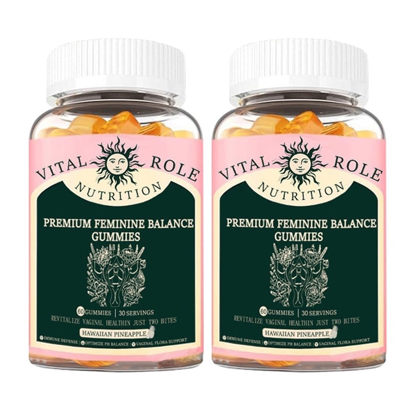 Vital Natural Feminine Balance Gummies for Women - Hawaiian Pineapple ...