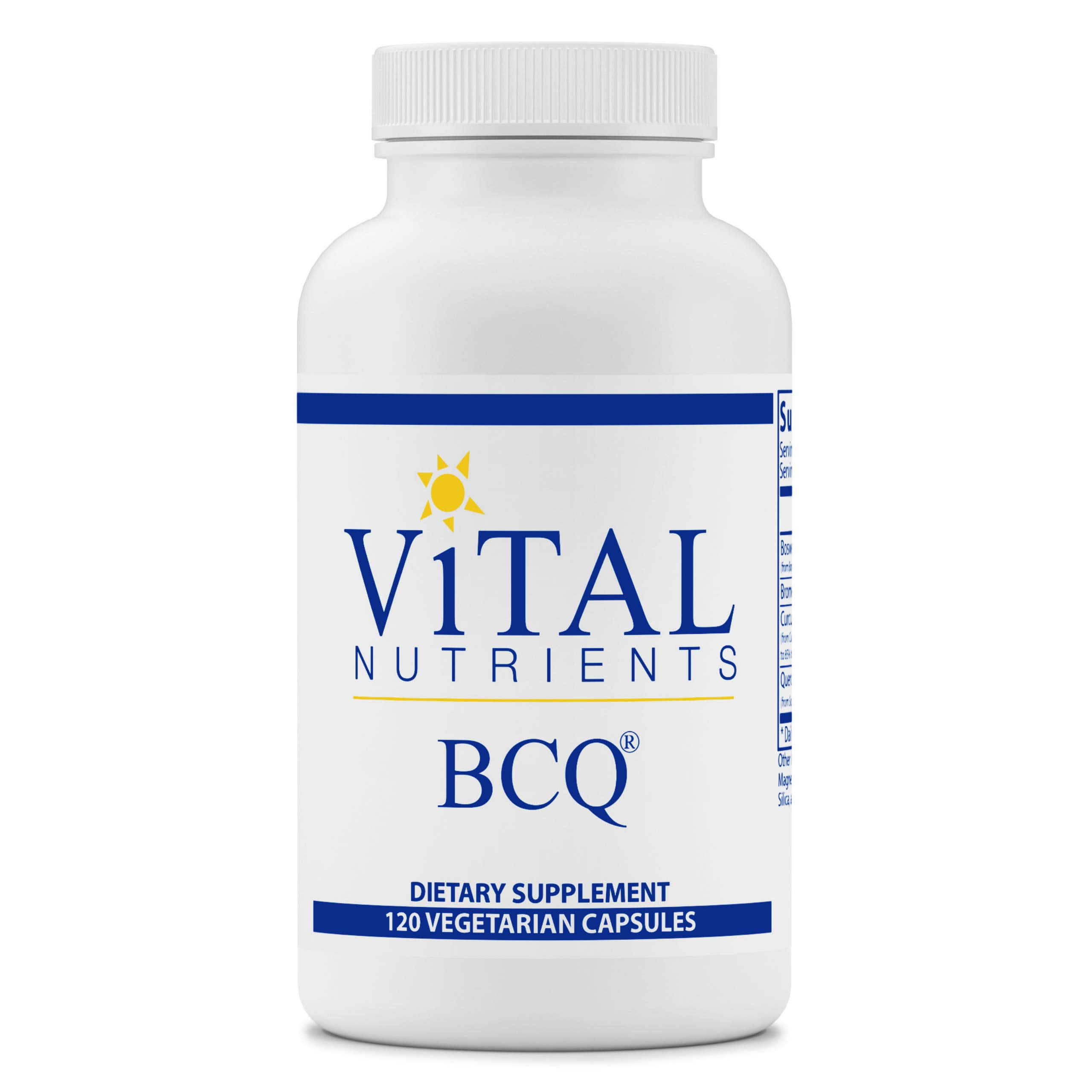 Vital Nutrients - BCQ Dietary Supplement for Joint, Sinus & Digestive Health, 120 Capsules ...