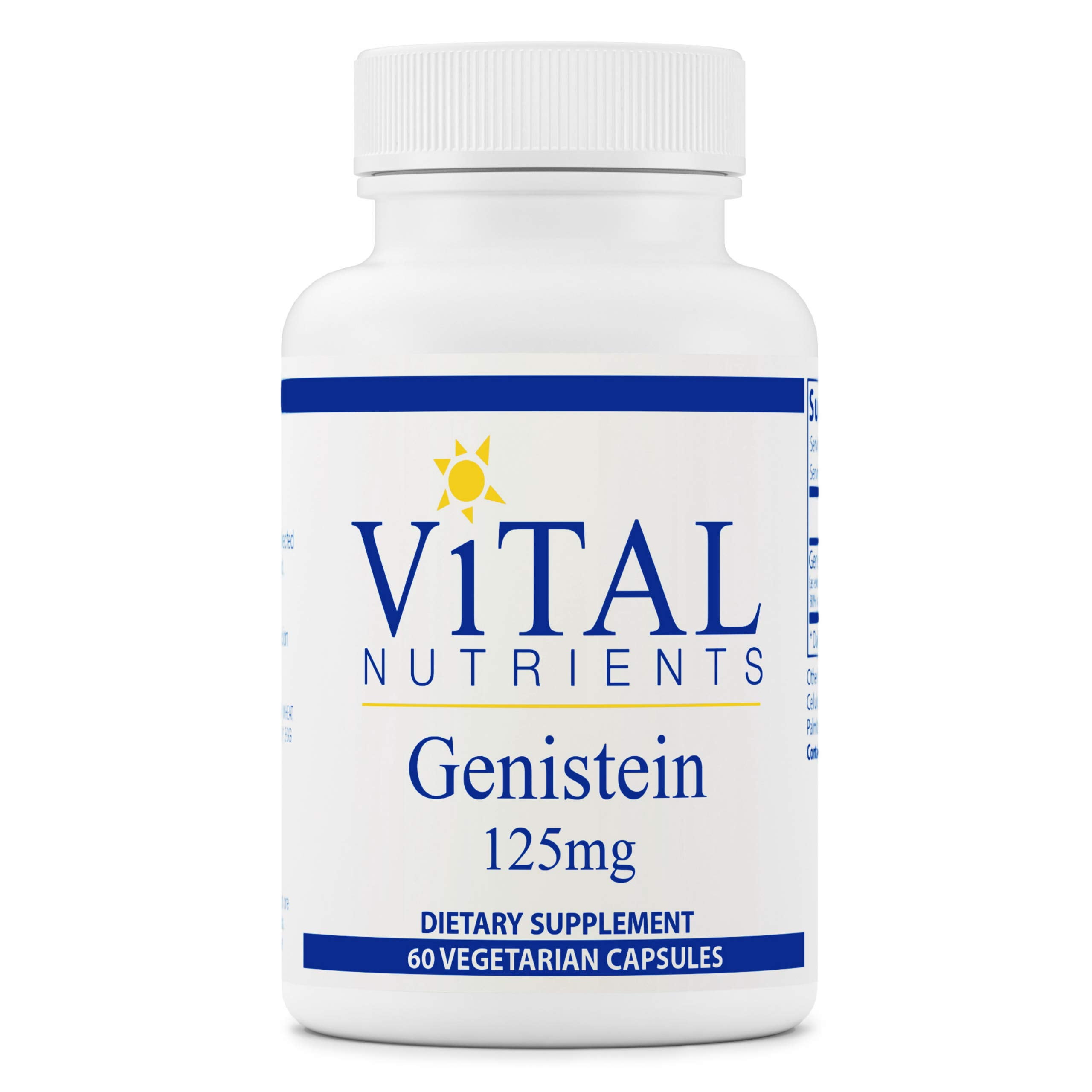 Vital Nutrients Genistein Supplement - 125mg, Pure Isoflavones for Bone ...