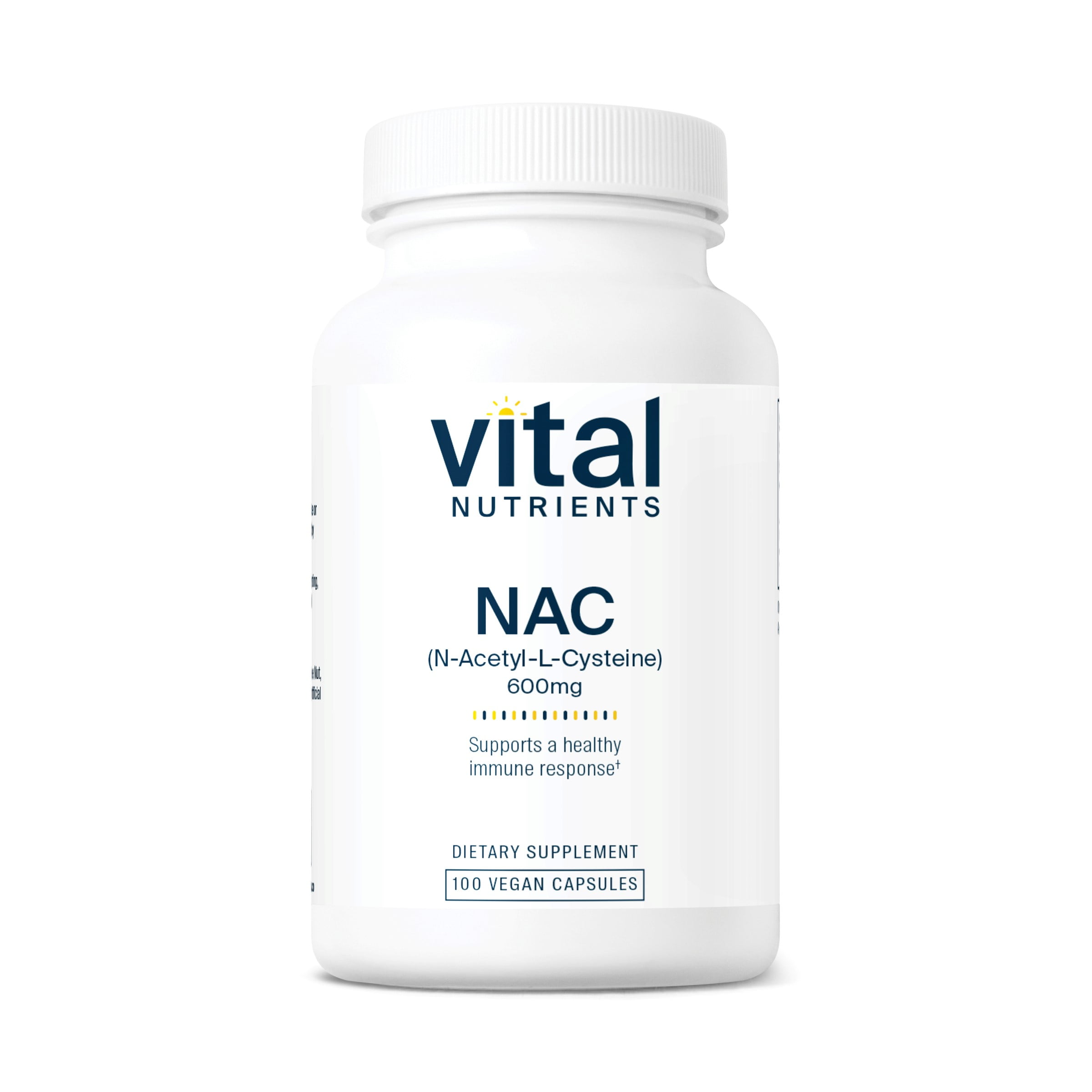 Vital Nutrients NAC 100 Vegetarian Capsules - Glutathione Health ...