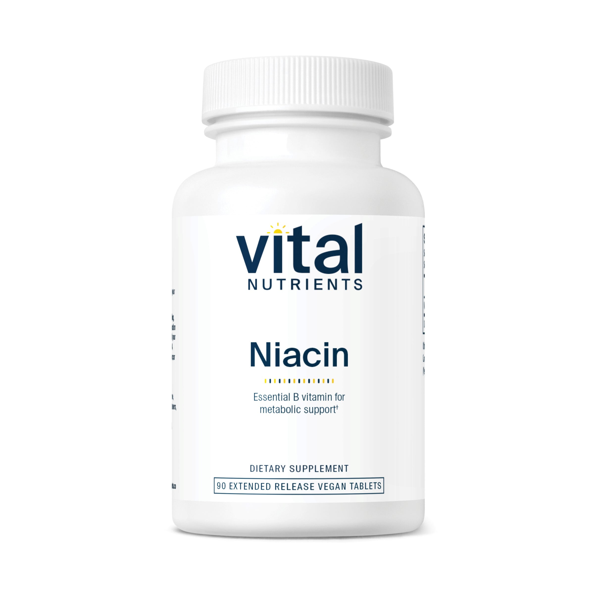 Vital Nutrients - Niacin 500mg, Cardiovascular Support, 90 Tablets ...