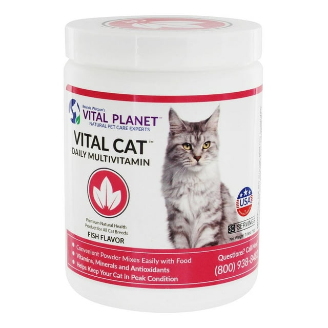 Vital Planet - Vital Cat Daily Multivitamin Fish Flavored - 2.64 oz ...