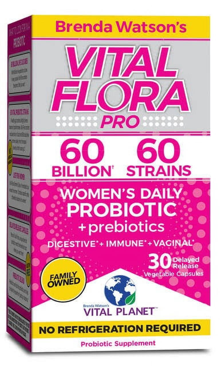 Vital Planet Vital Flora Women‚Äôs Daily Probiotic 60B CFU, 30 Capsules ...