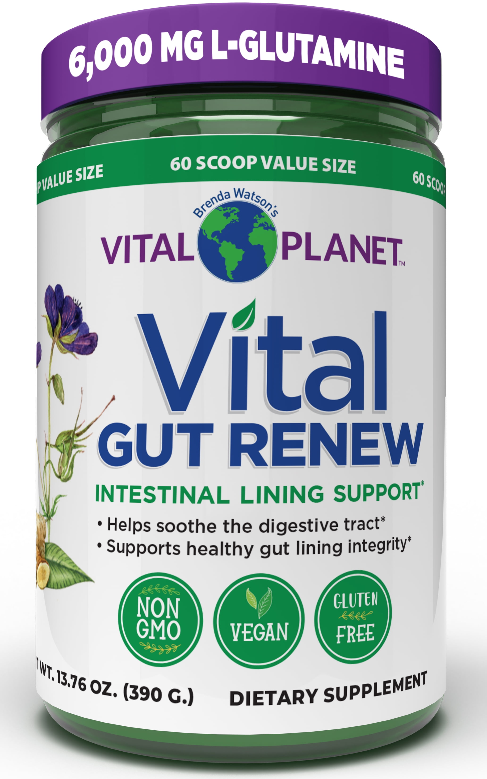 Vital Planet - Vital Gut Renew Powder Supplement for Leaky Gut Repair ...