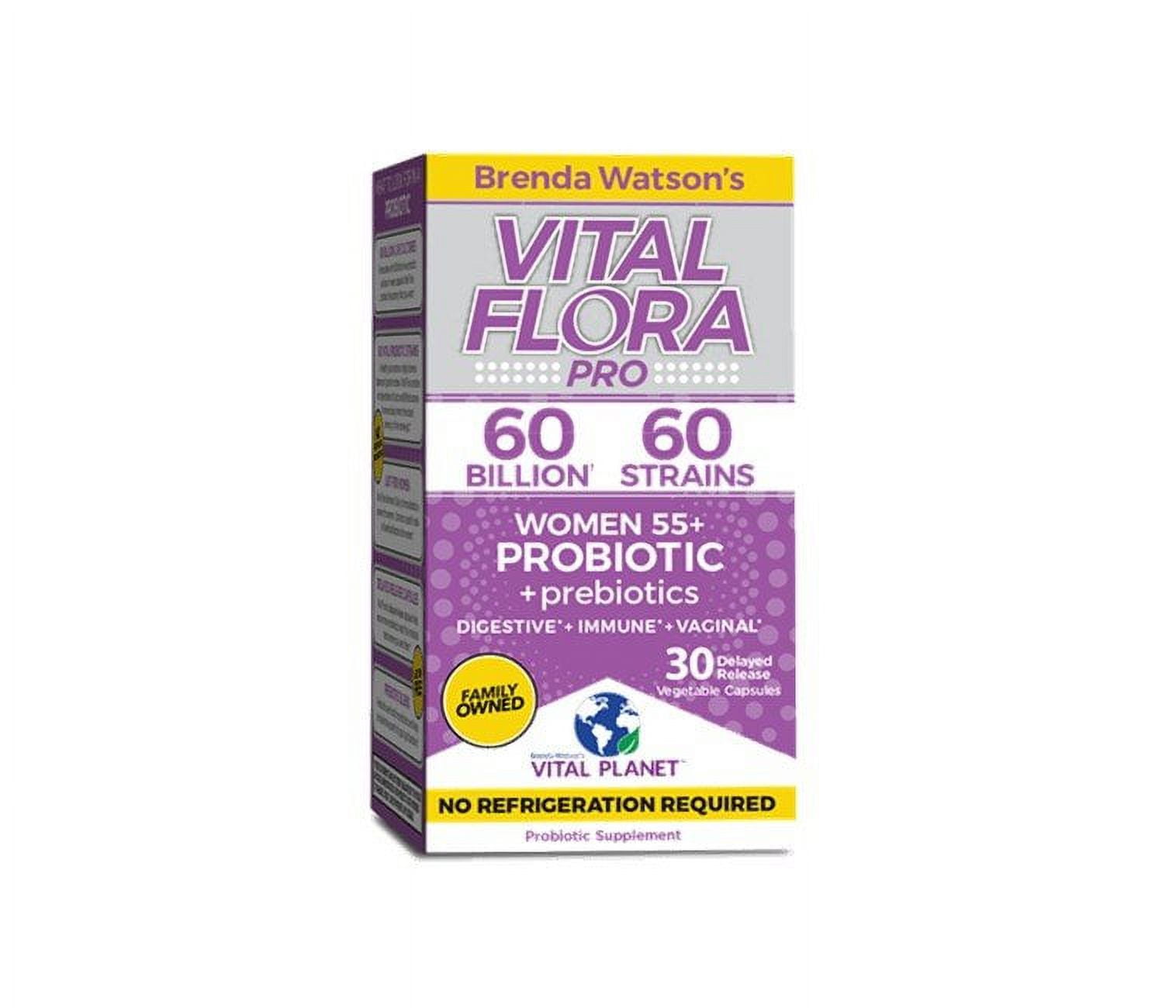 Vital Planet Women 55+ Daily Probiotic + 7 prebiotics 30 VegCap ...