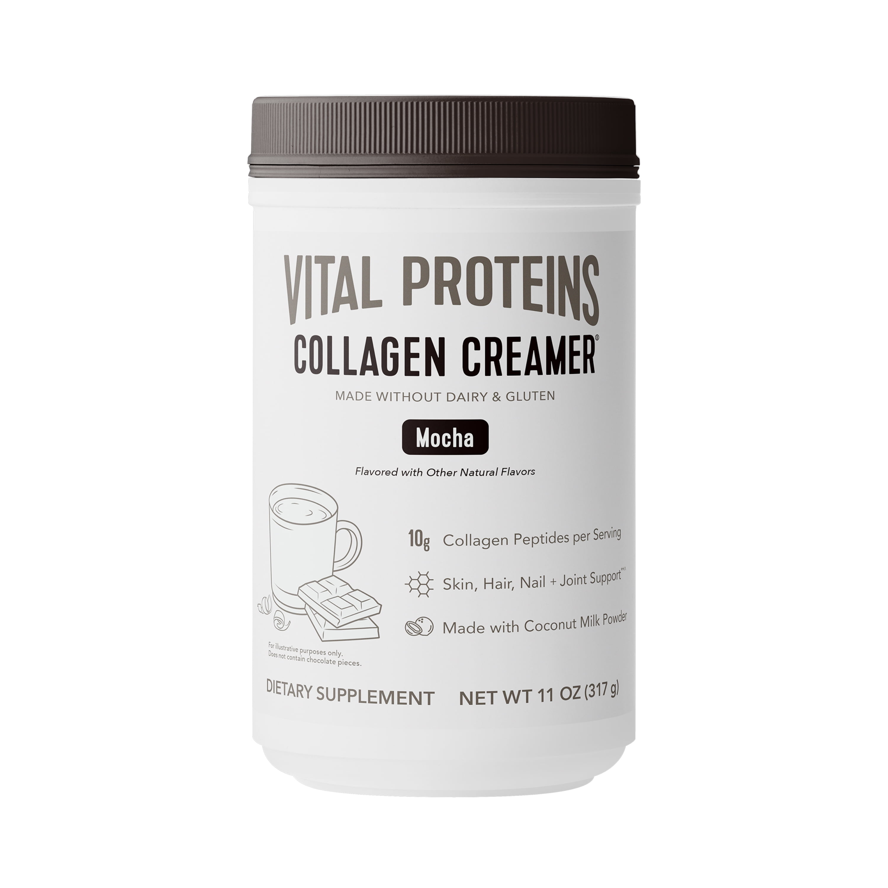 Vital Proteins Organic Collagen Creamer Mocha Grass Fed Coffee