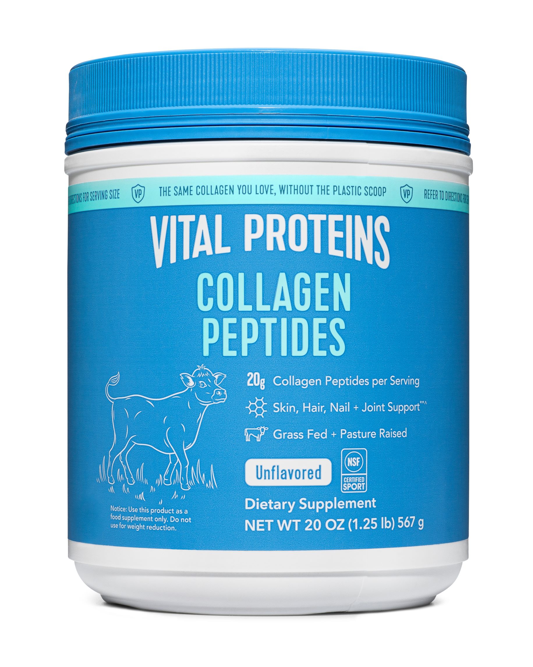 Vital Proteins Collagen Peptides Stick Pack Box, Unflavored, 10g, 20 ...