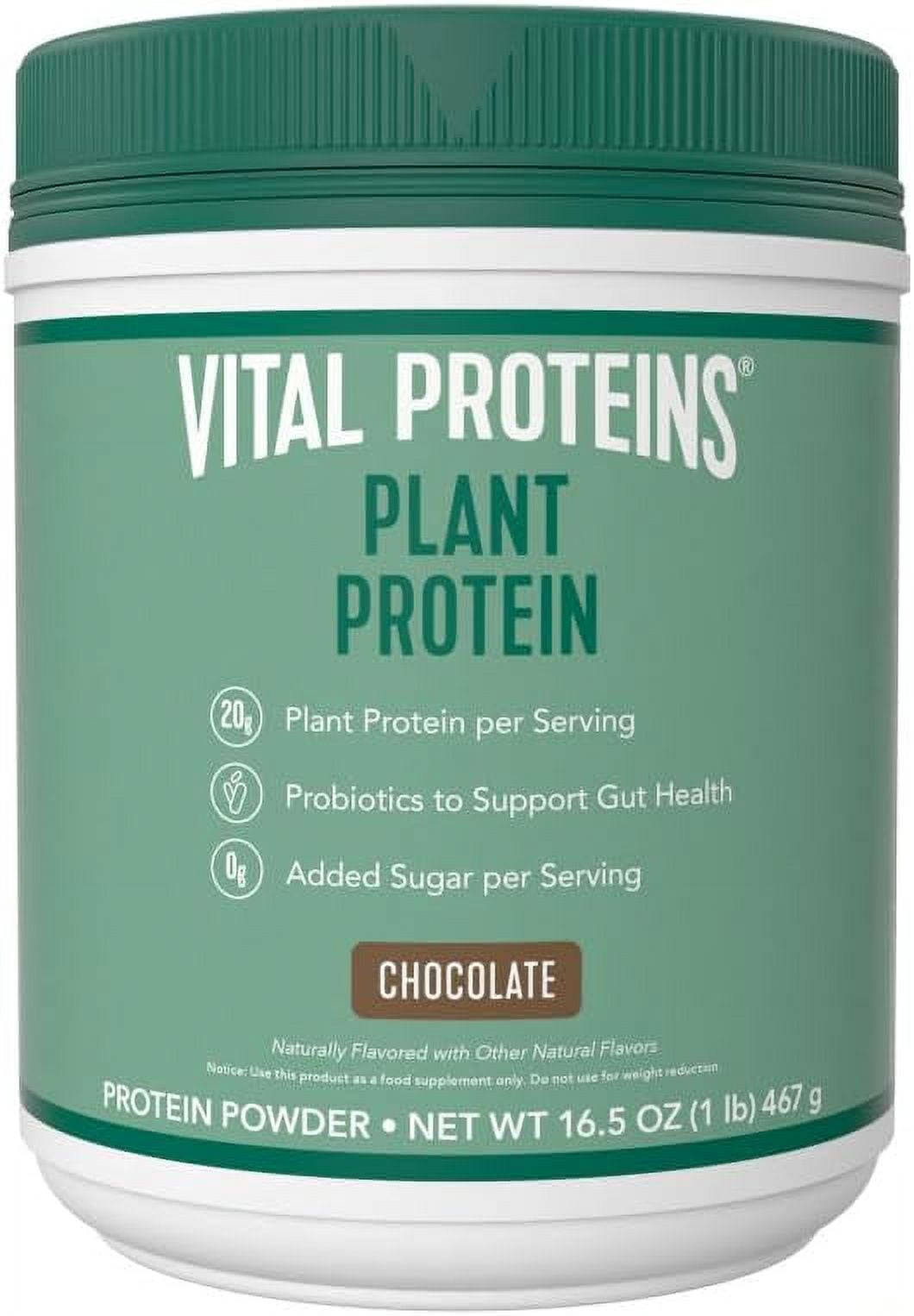 Vital Proteins Plant Based 20g Protein Powder with Probiotics for ...