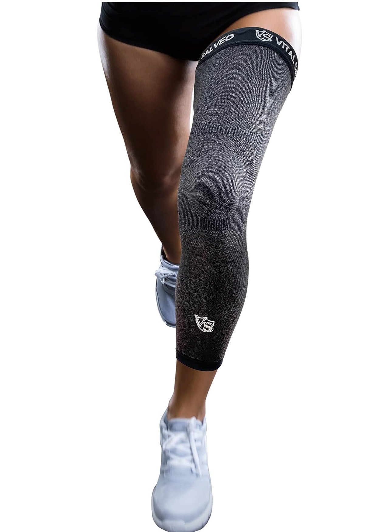 Vital Salveo Germanium Recovery Compression Sports Full Leg Sleeve Dark ...