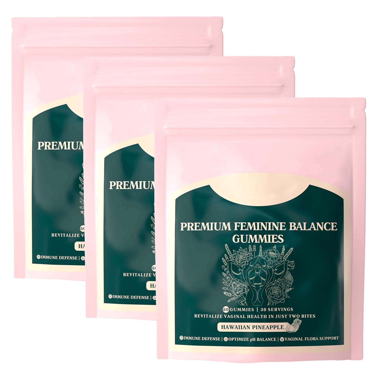 Vital Source Feminine Balance Gummies - Hawaiian Pineapple - Feminine ...