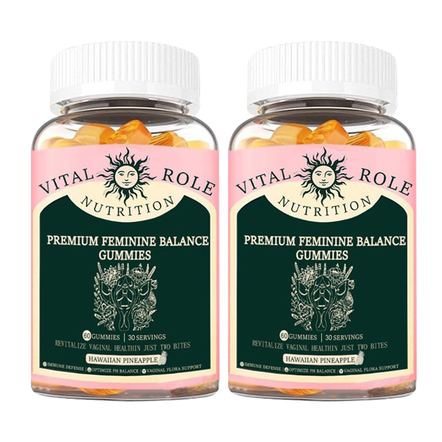 Vital_Source_Feminine_Balance Gummies_Hawaiian_Pineapple | Women's ...